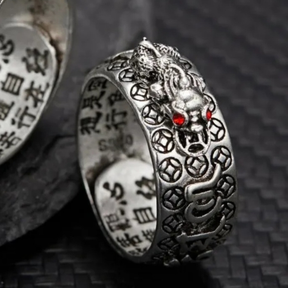 Accessories | New Pixiu Feng Shui Protection Wealth Lucky Open Ring ...